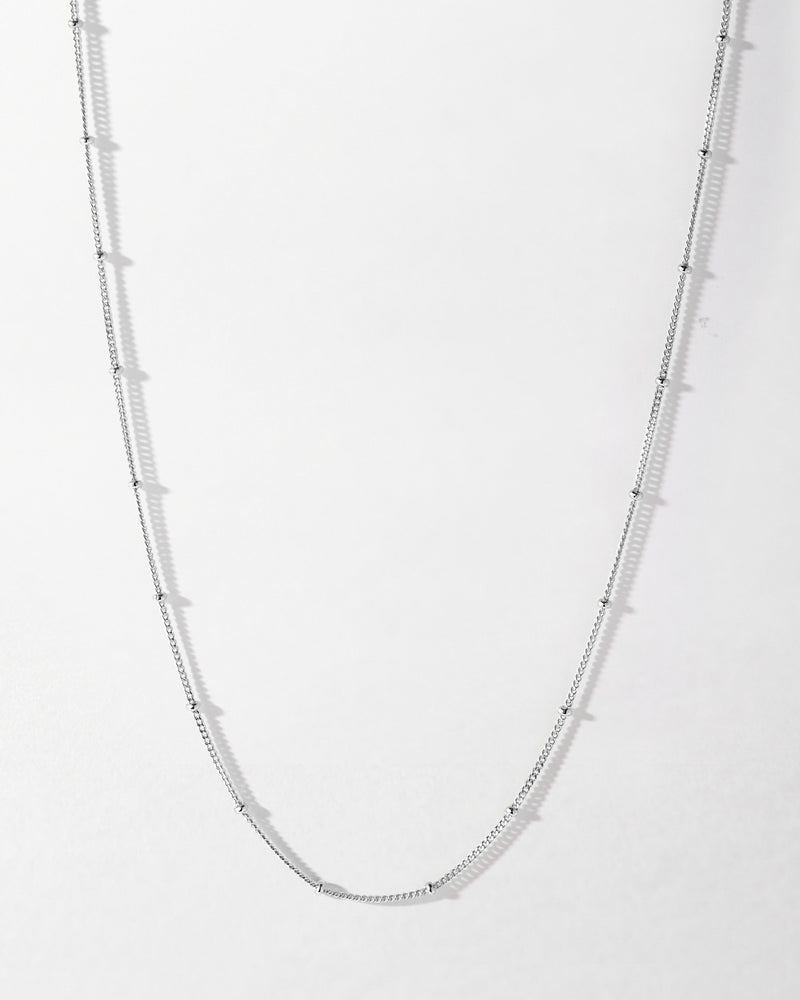 Sterling Silver Ball Beaded Simple Classic Chain – EDGE of EMBER