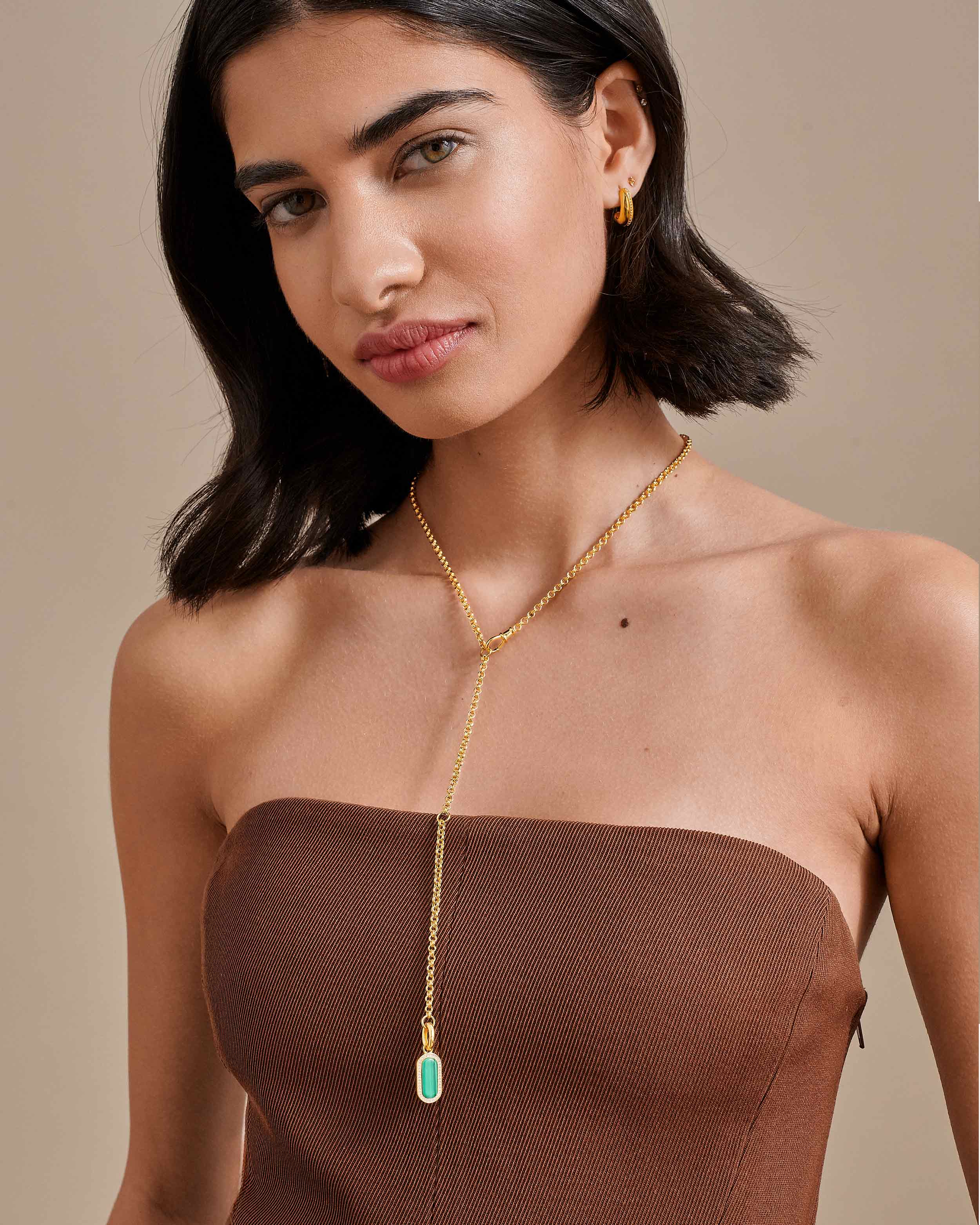 Charlotte Collins Modular Malachite Necklace – EDGE of EMBER