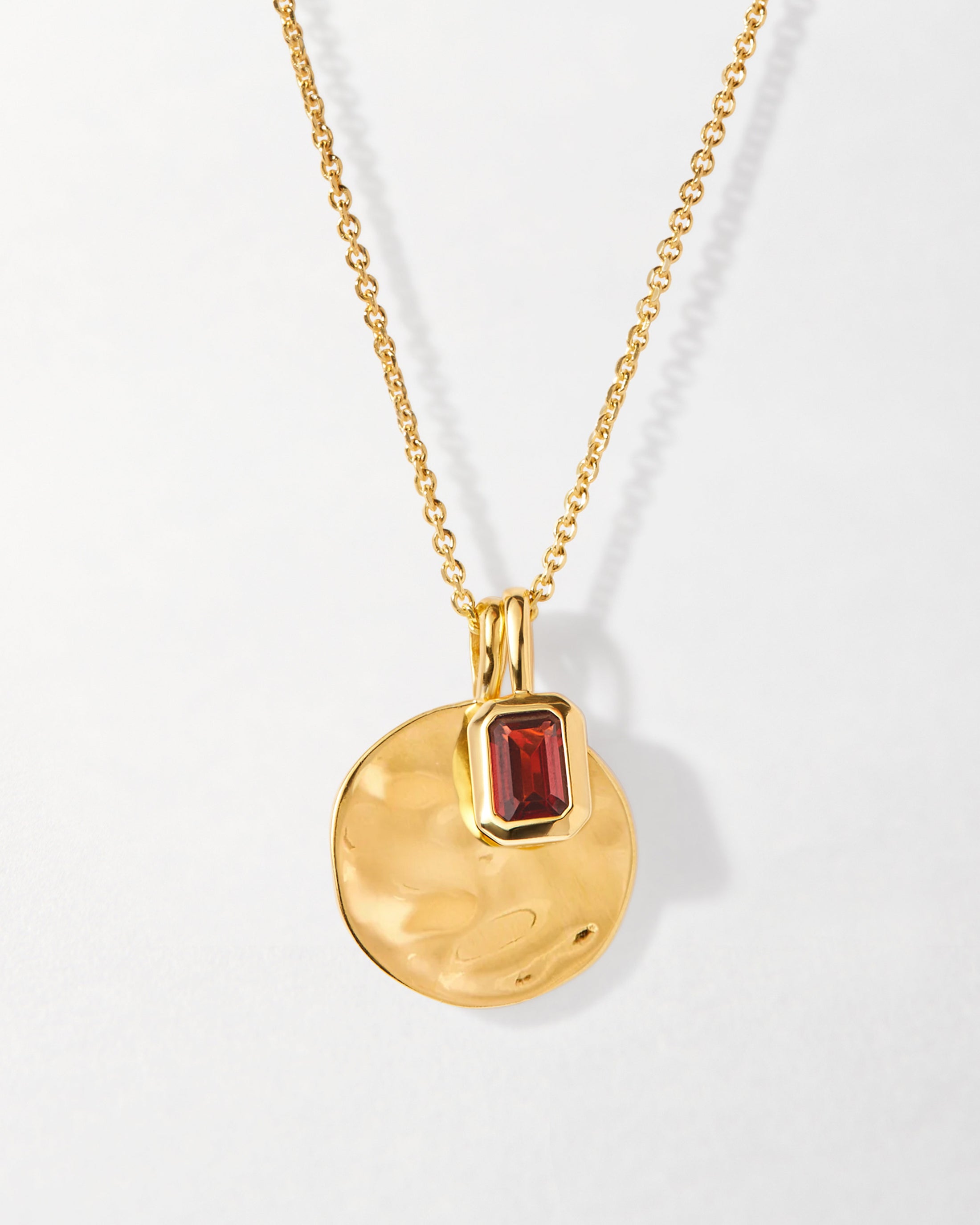 Mini Coin Deco Birthstone Necklace – EDGE of EMBER