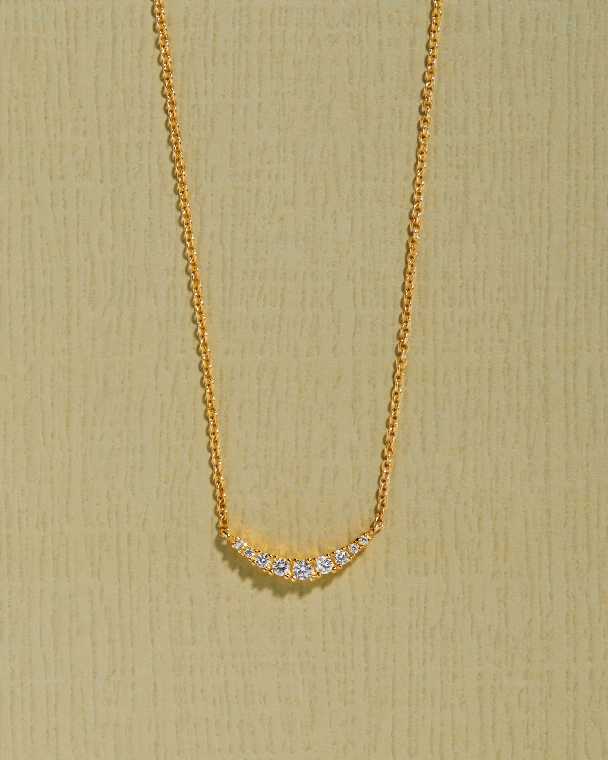 Ellipse Diamond Necklace | 14ct Gold Jewellery – EDGE of EMBER