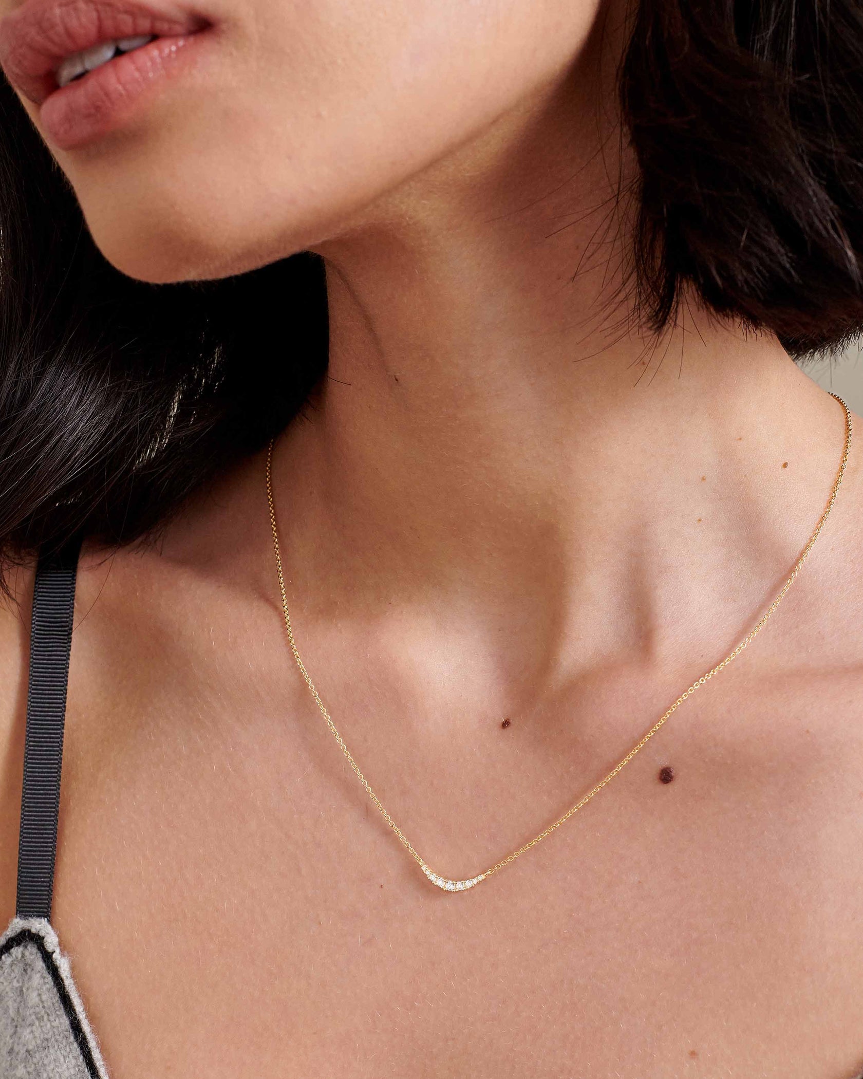 Ellipse Diamond Necklace | 14ct Gold Jewellery – EDGE of EMBER