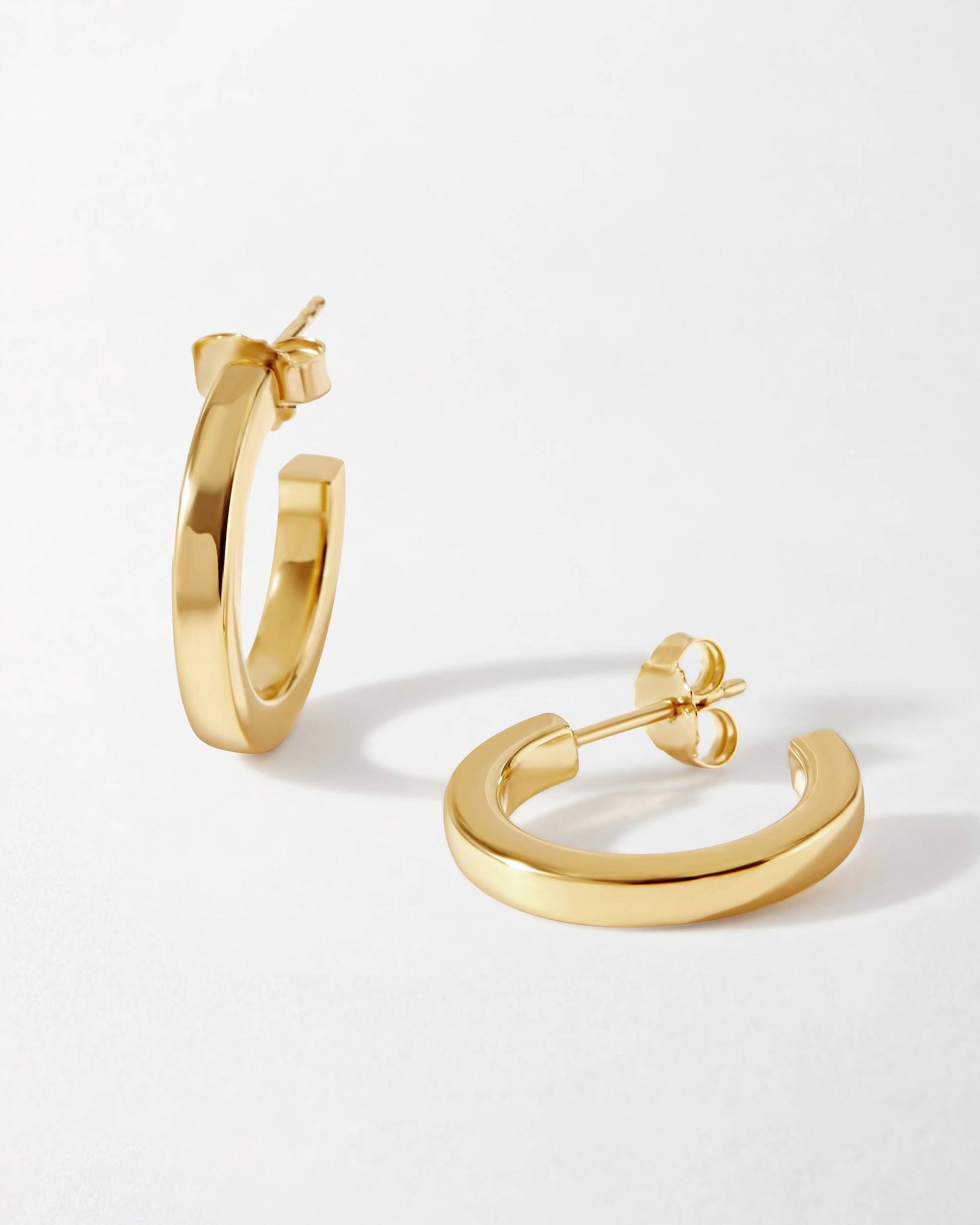 Medium Everyday Hoops | 18k Gold Plated – EDGE of EMBER