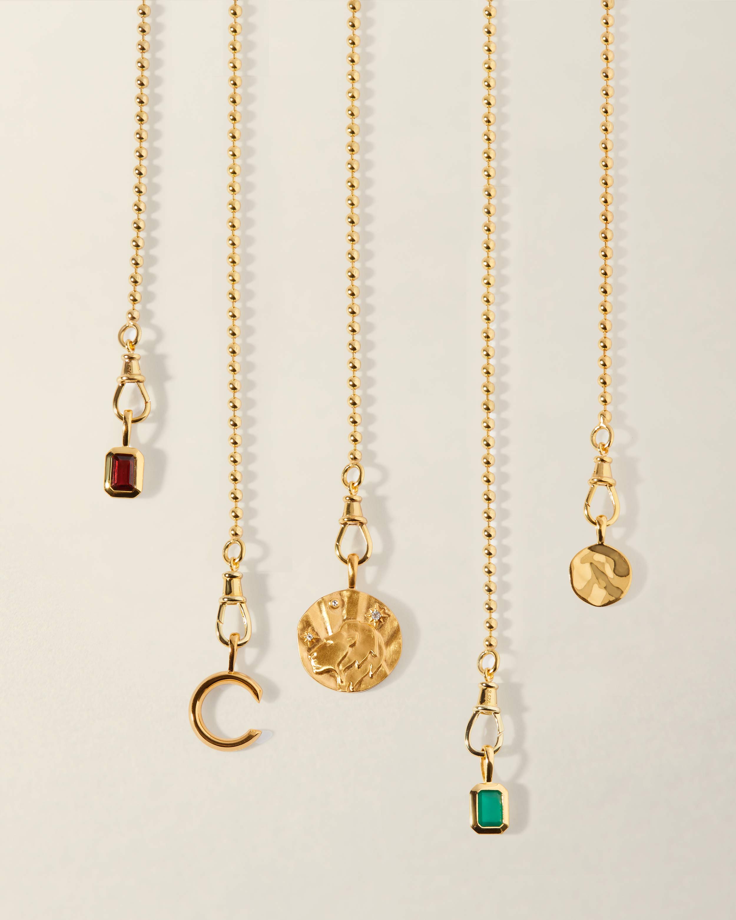 Globe Chain Necklace | 18k Gold-Plated Vintage-Inspired Jewellery ...