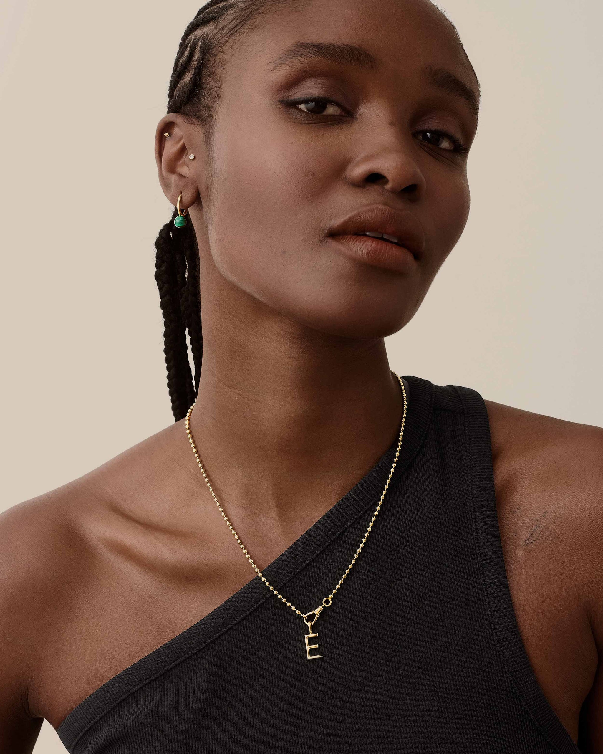 Initial Globe Necklace | 18k Gold Plated – EDGE of EMBER