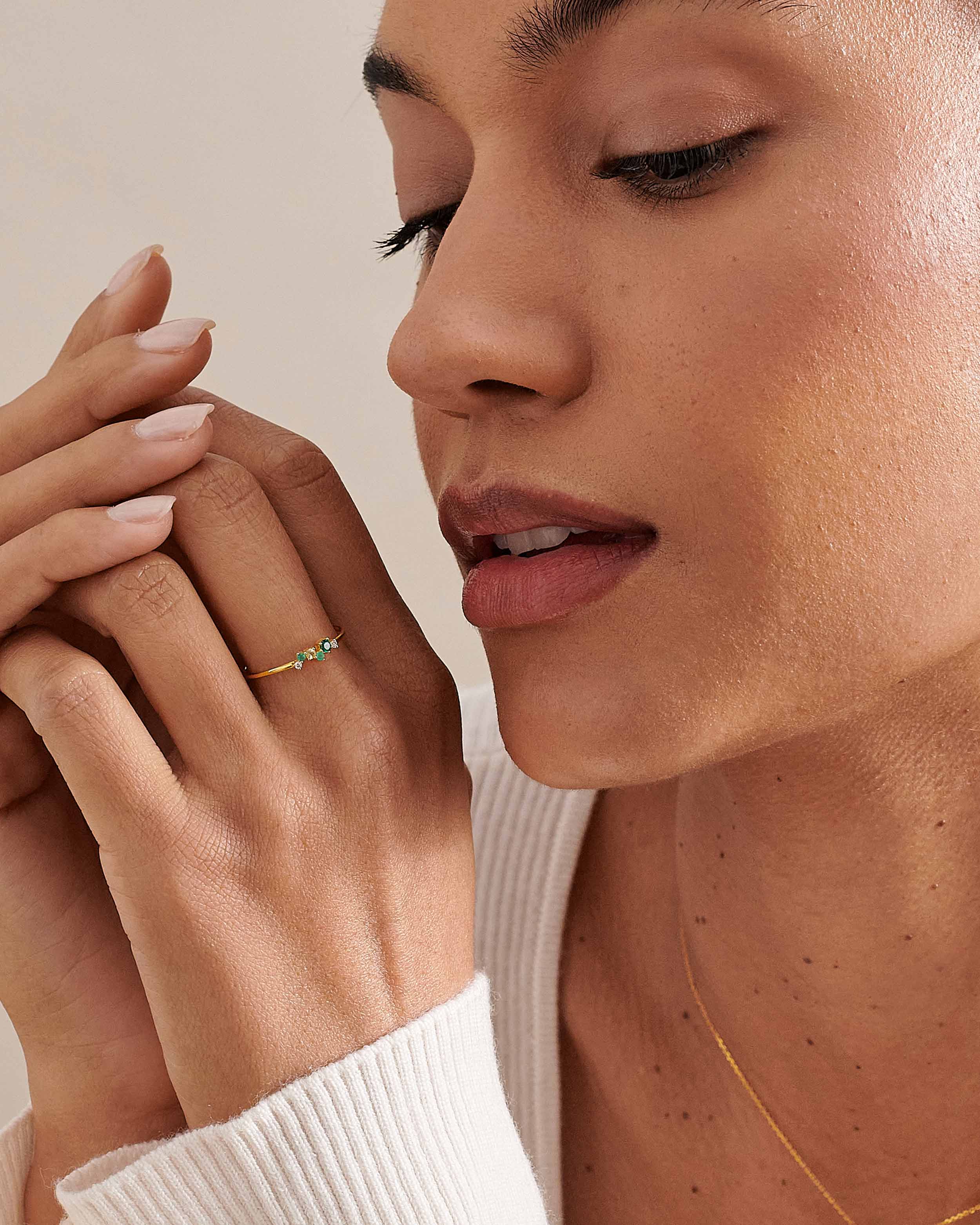 Intuition Emerald Ray Ring – EDGE of EMBER