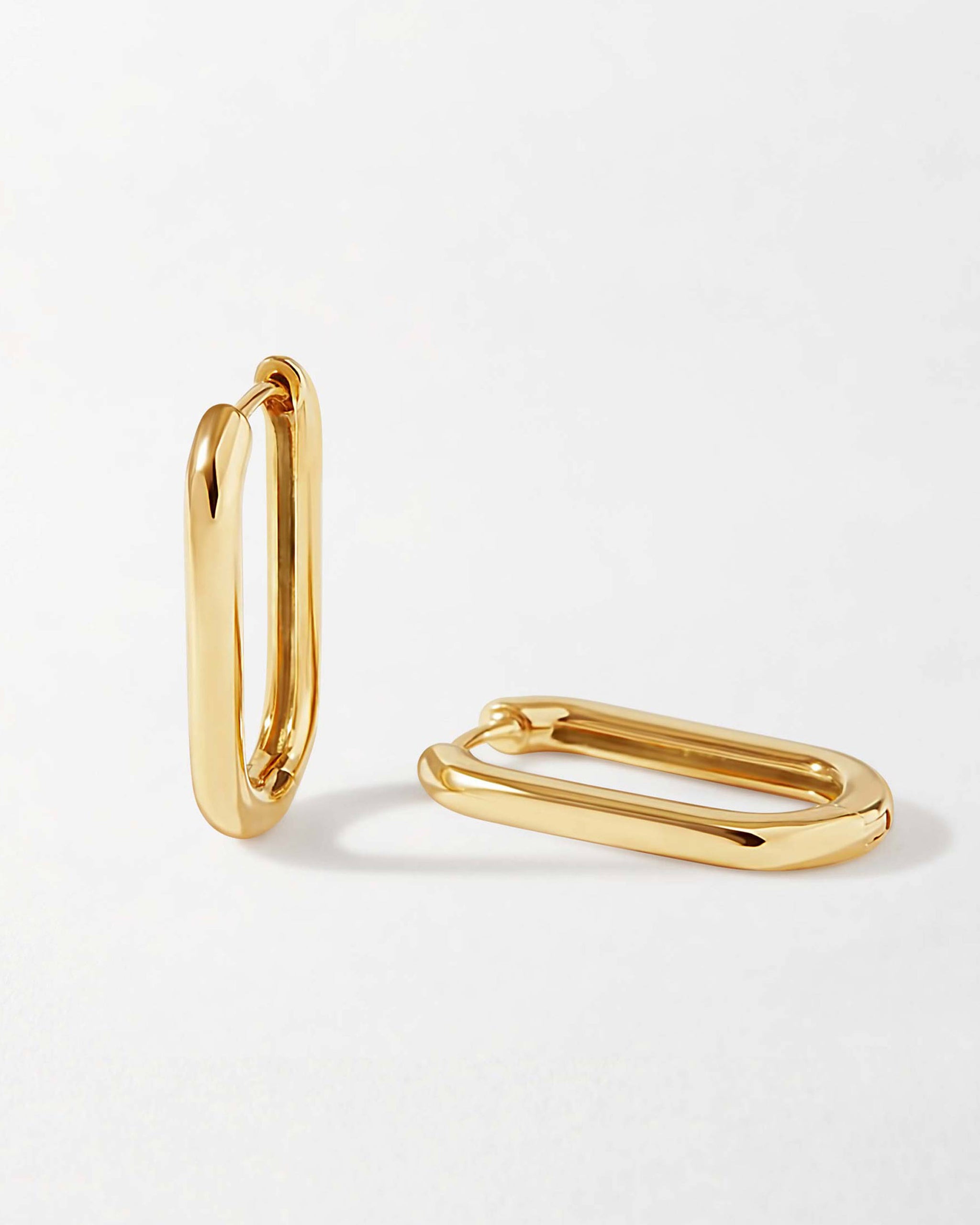 Link Hoop Earrings | 18k Gold Plated – EDGE of EMBER