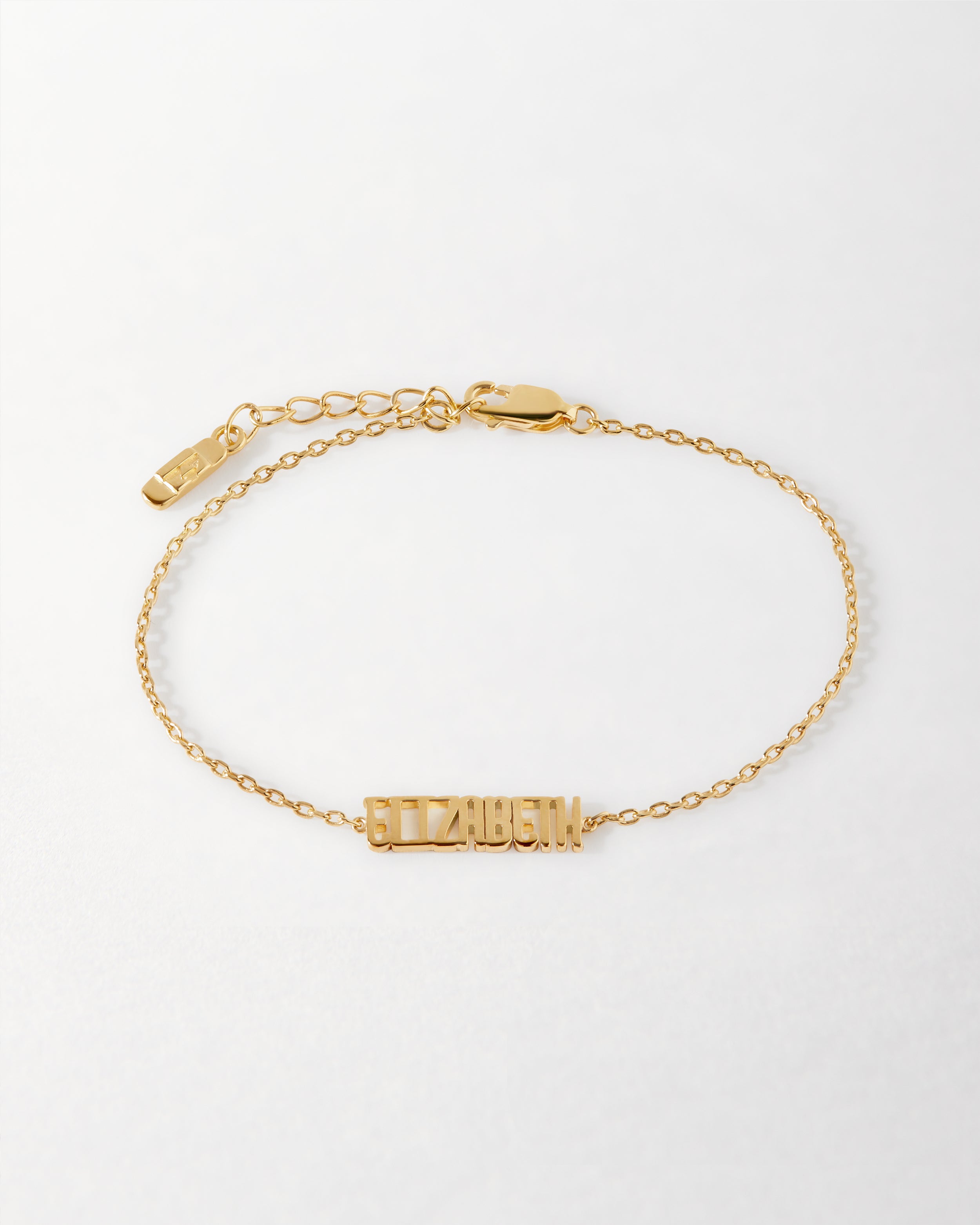 Custom Name-Plate Bracelet | 18k Gold-Plated Personalised Gift – EDGE ...