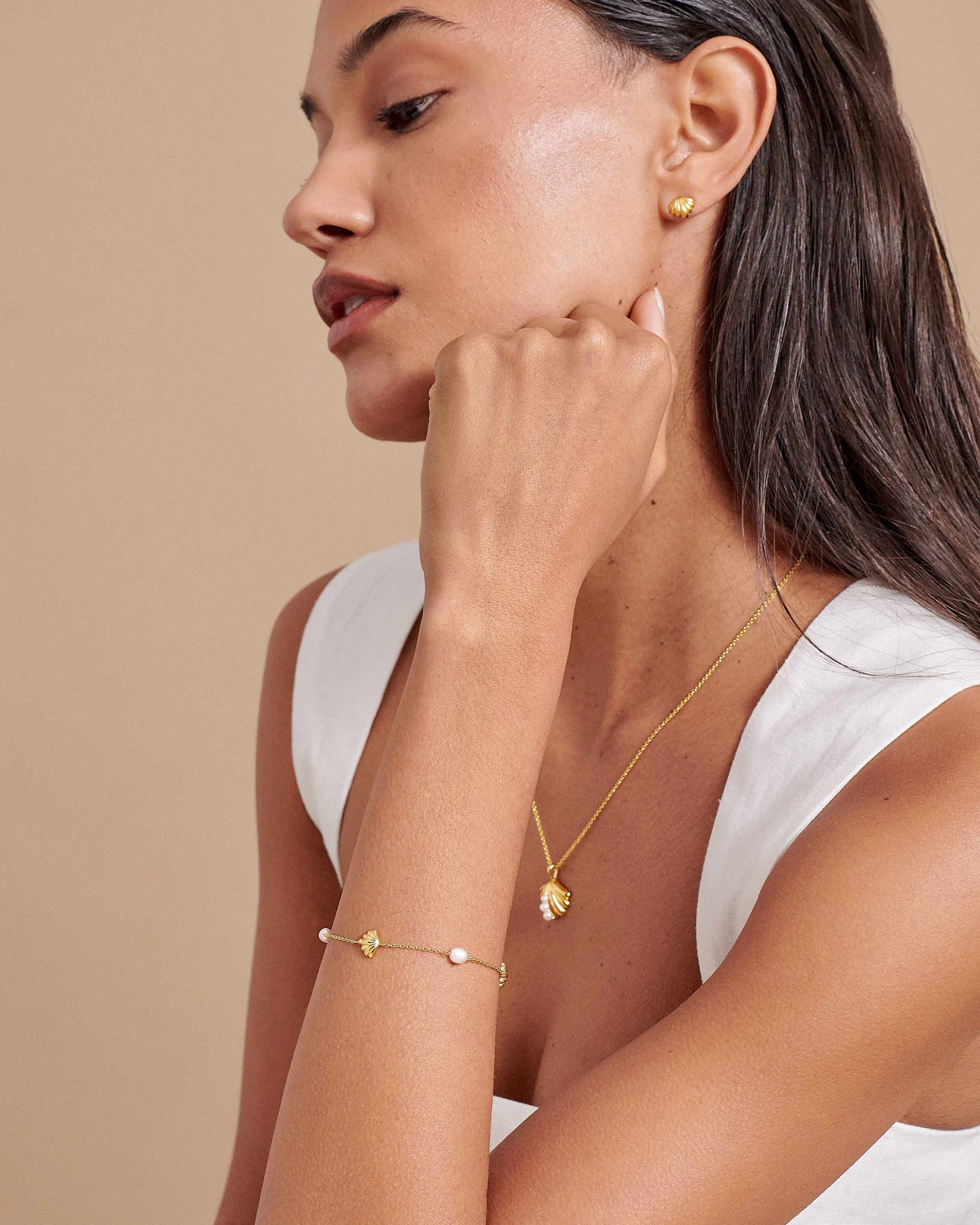 Marine Pearl Charm Bracelet - EDGE OF EMBER – EDGE of EMBER