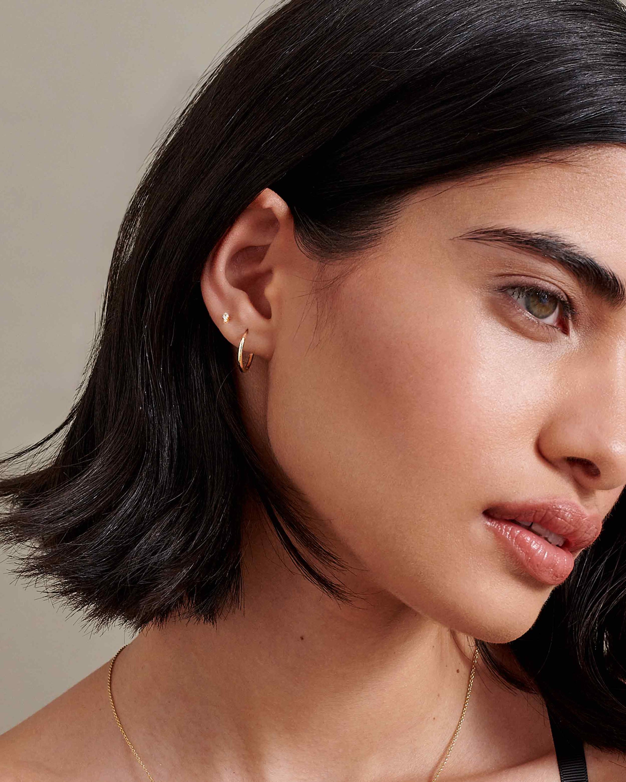 Medium Classic Hoop Earrings | 14ct Yellow Gold – EDGE of EMBER