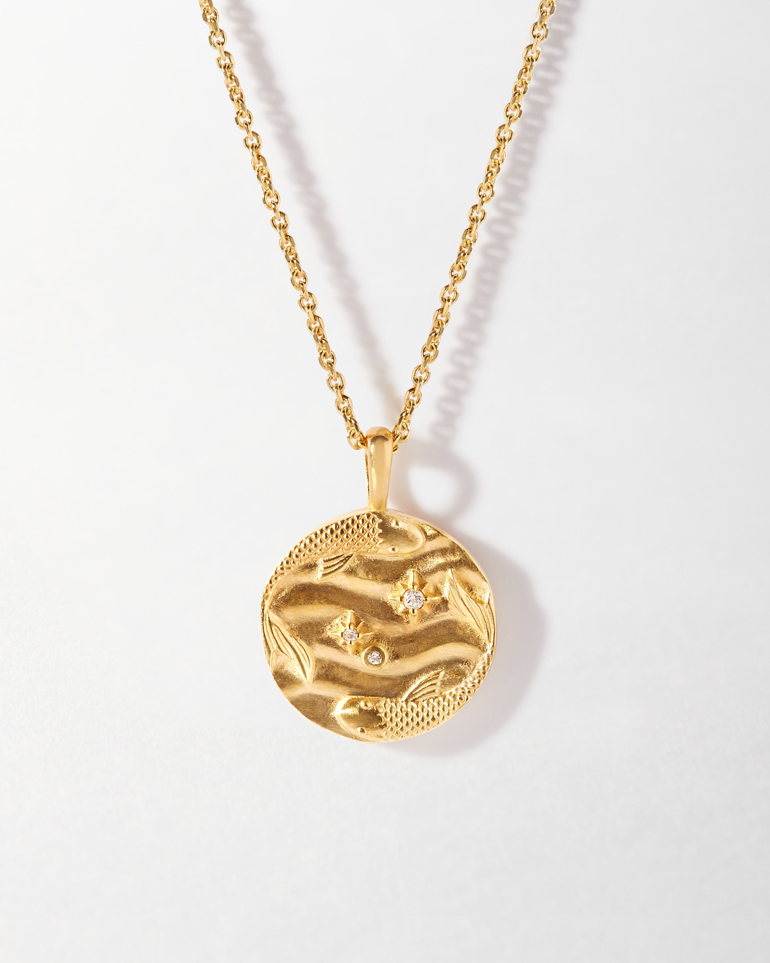 Zodiac Necklace 18k Gold Plated Designer Horoscope Jewellery EDGE of EMBER