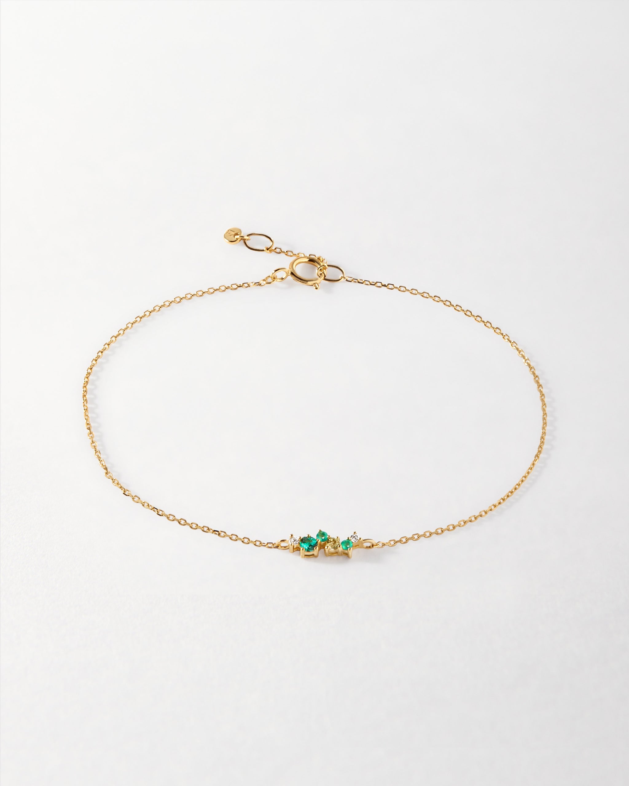 Intuition Emerald Ray Bracelet | 14ct Gold, Emerald & Diamond – EDGE of ...