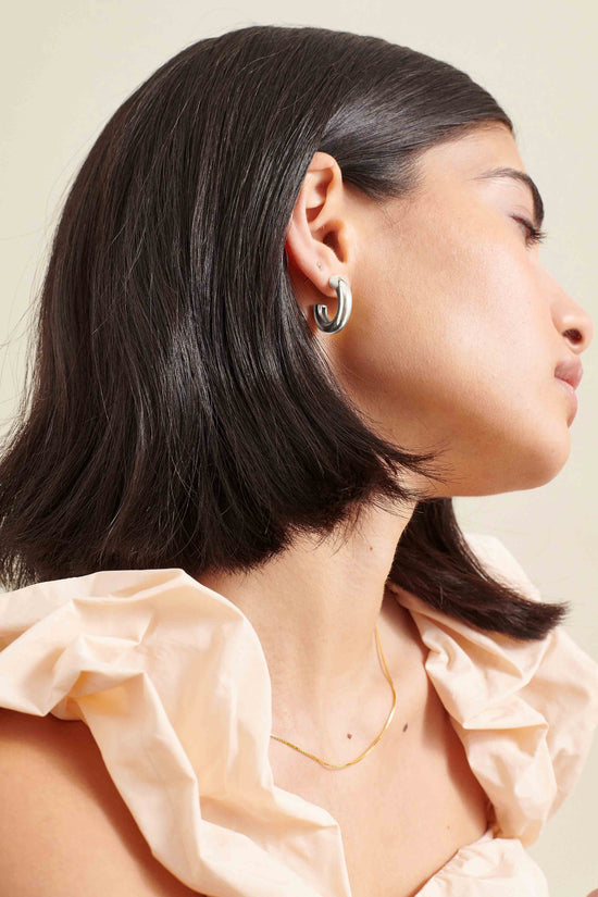 Small Everyday Hoops - Silver – EDGE of EMBER