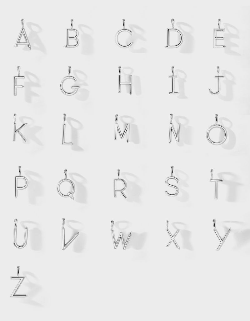 Double Initial Sterling Silver Necklace – EDGE of EMBER