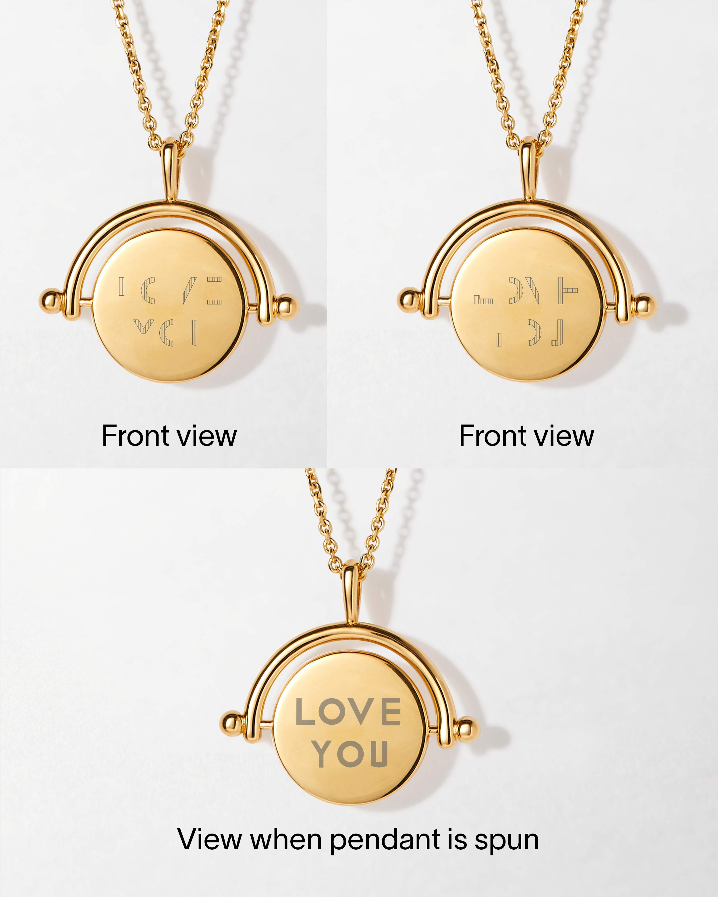 Hidden Message Spinner Necklace – EDGE of EMBER