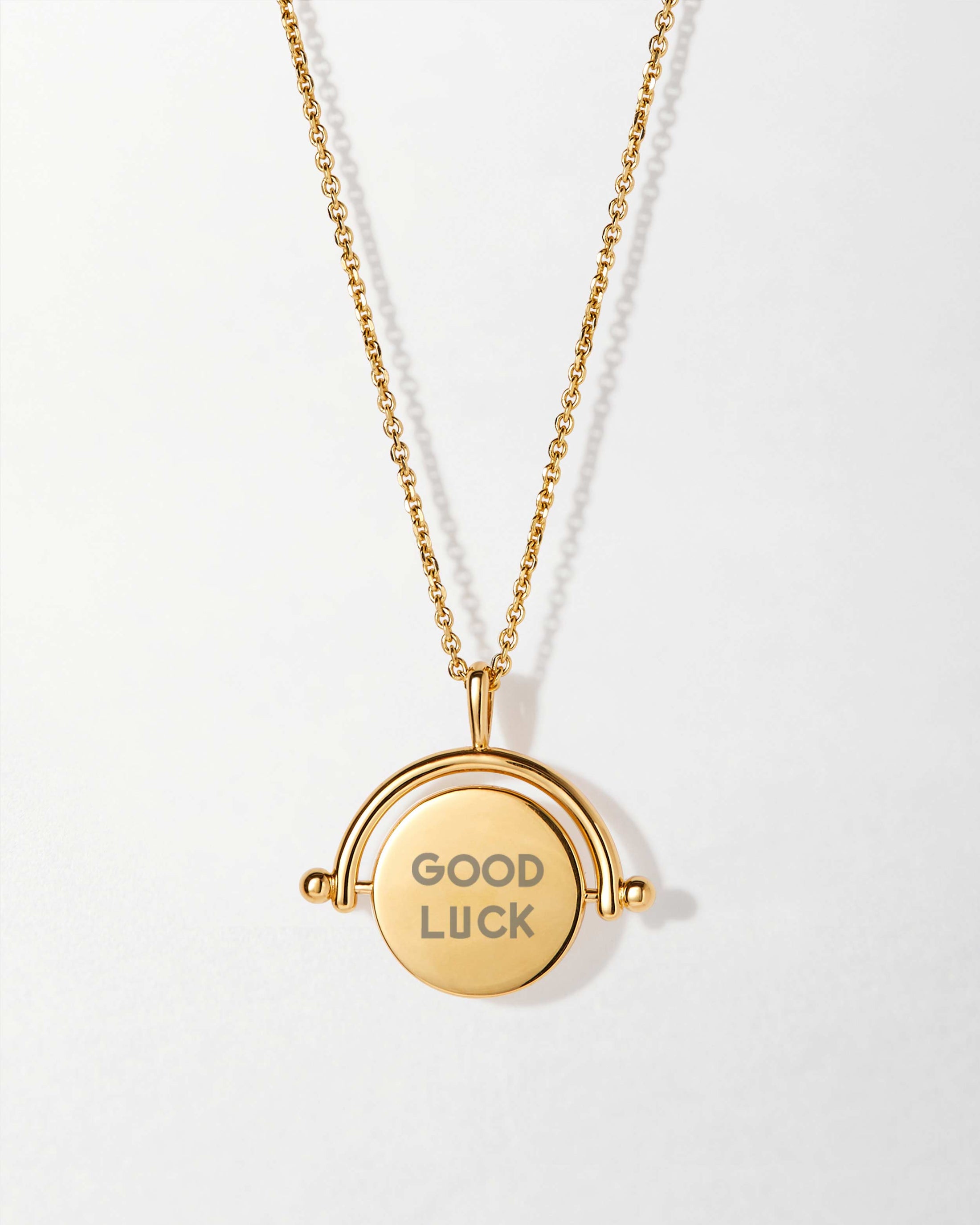 Hidden Message Spinner Necklace | 18k Gold Plated – EDGE of EMBER