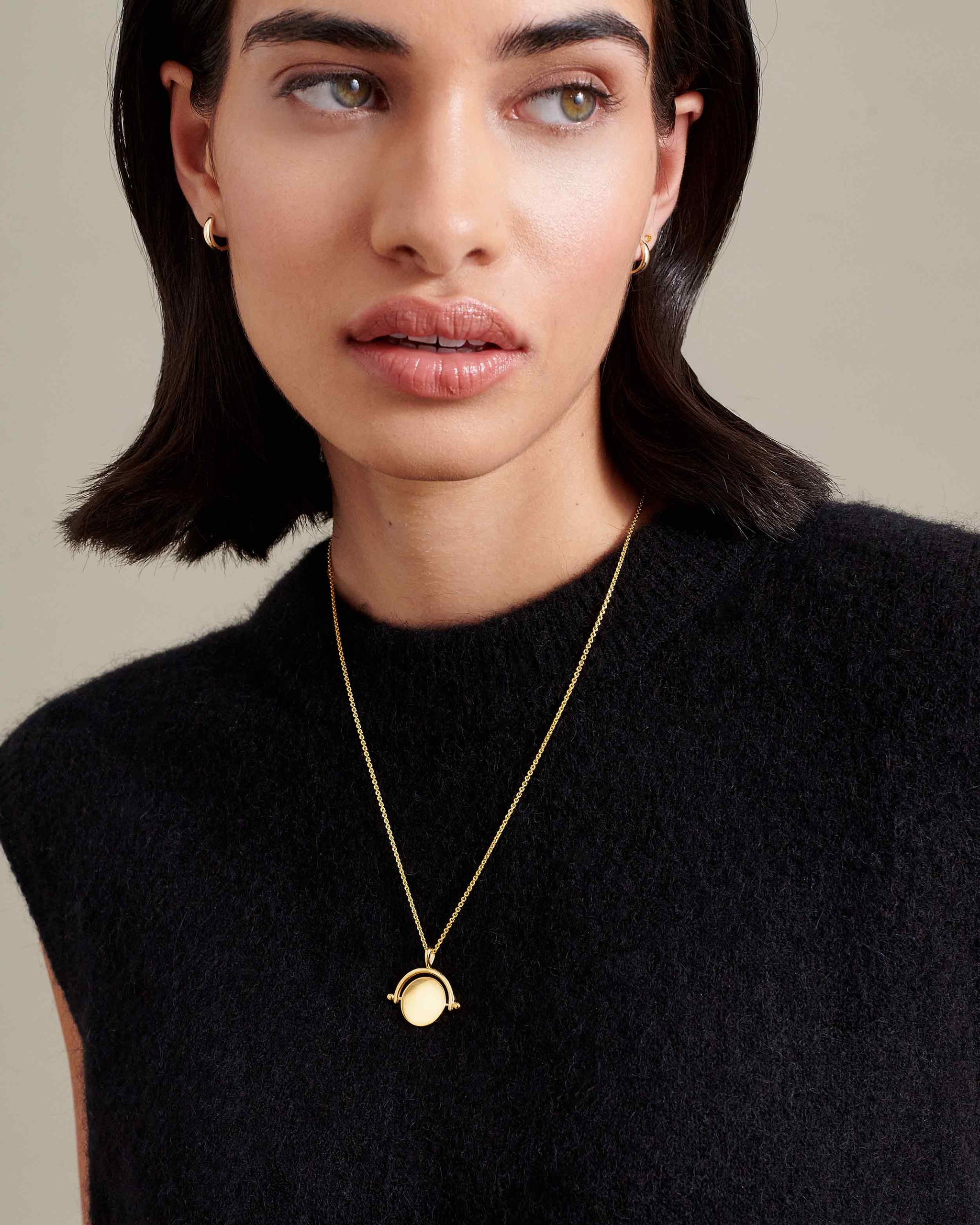 Hidden Message Spinner Necklace | 18k Gold Plated – EDGE of EMBER