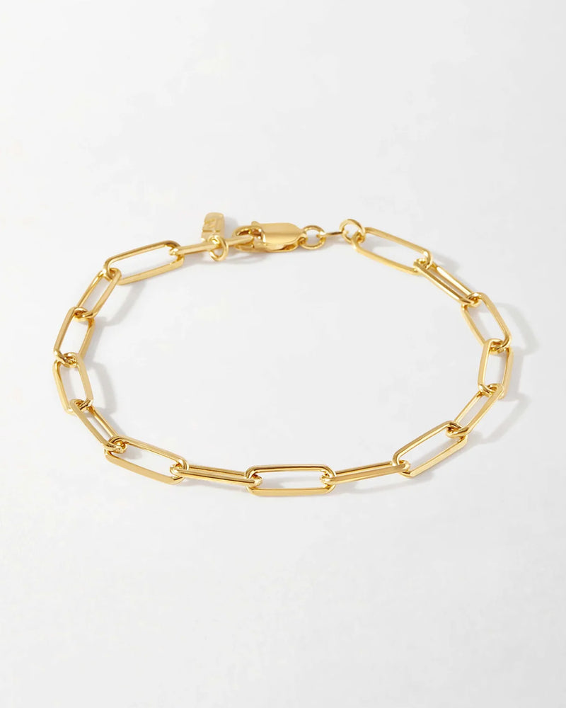 Paperclip Chain Bracelet - Gold – EDGE of EMBER