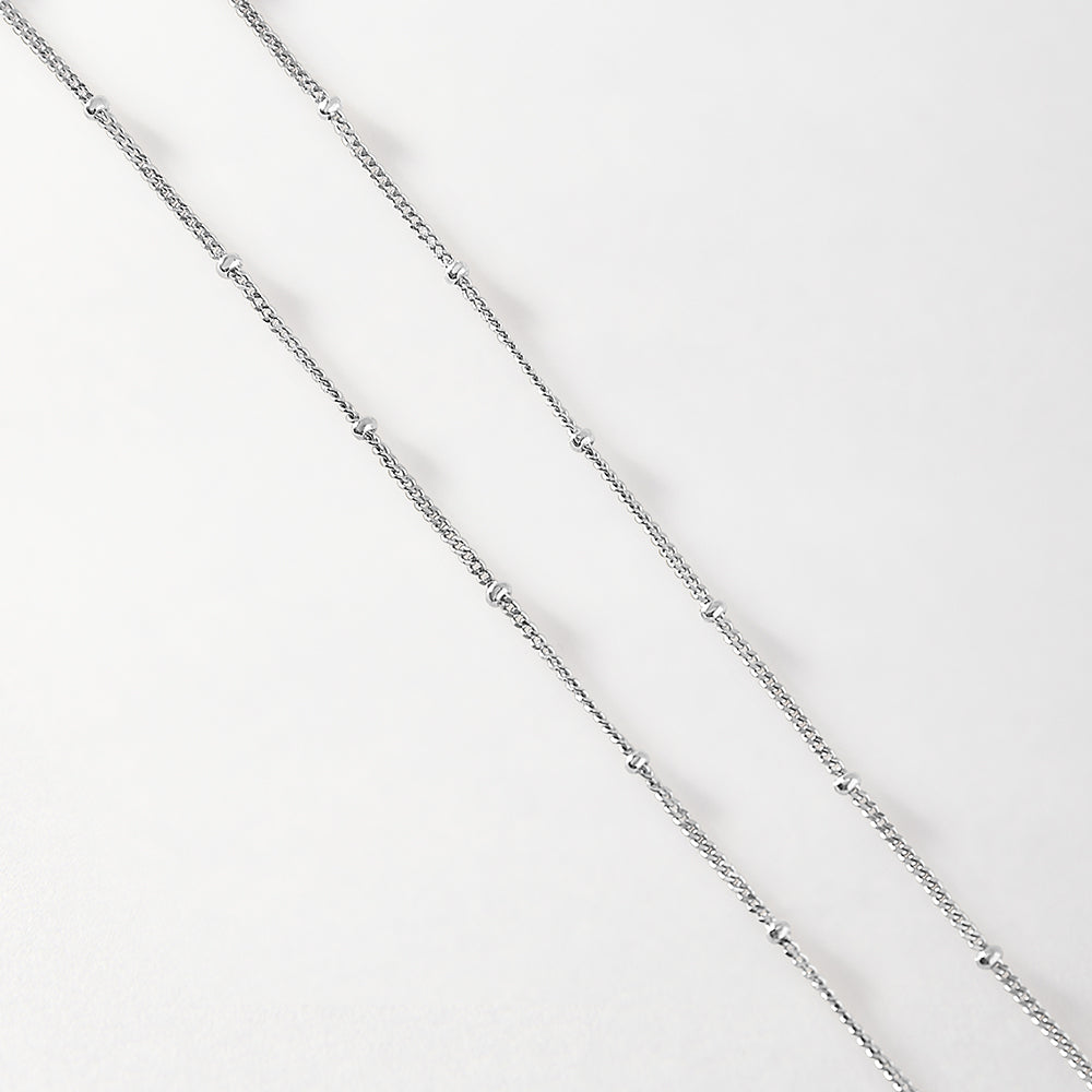 Sterling Silver Ball Beaded Simple Classic Chain – EDGE of EMBER