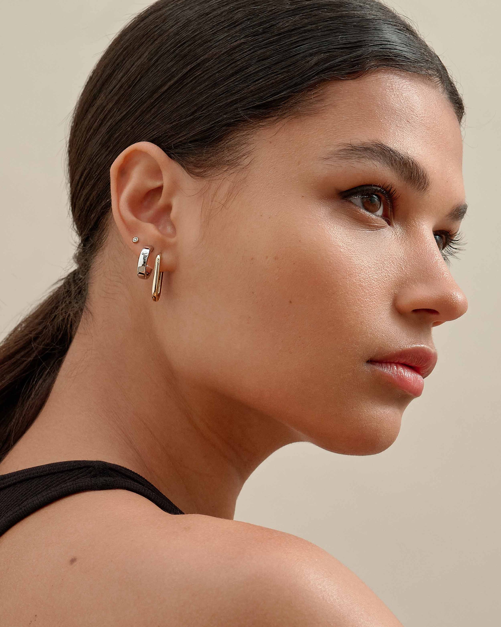 Small Everyday Hoops - Silver – EDGE of EMBER