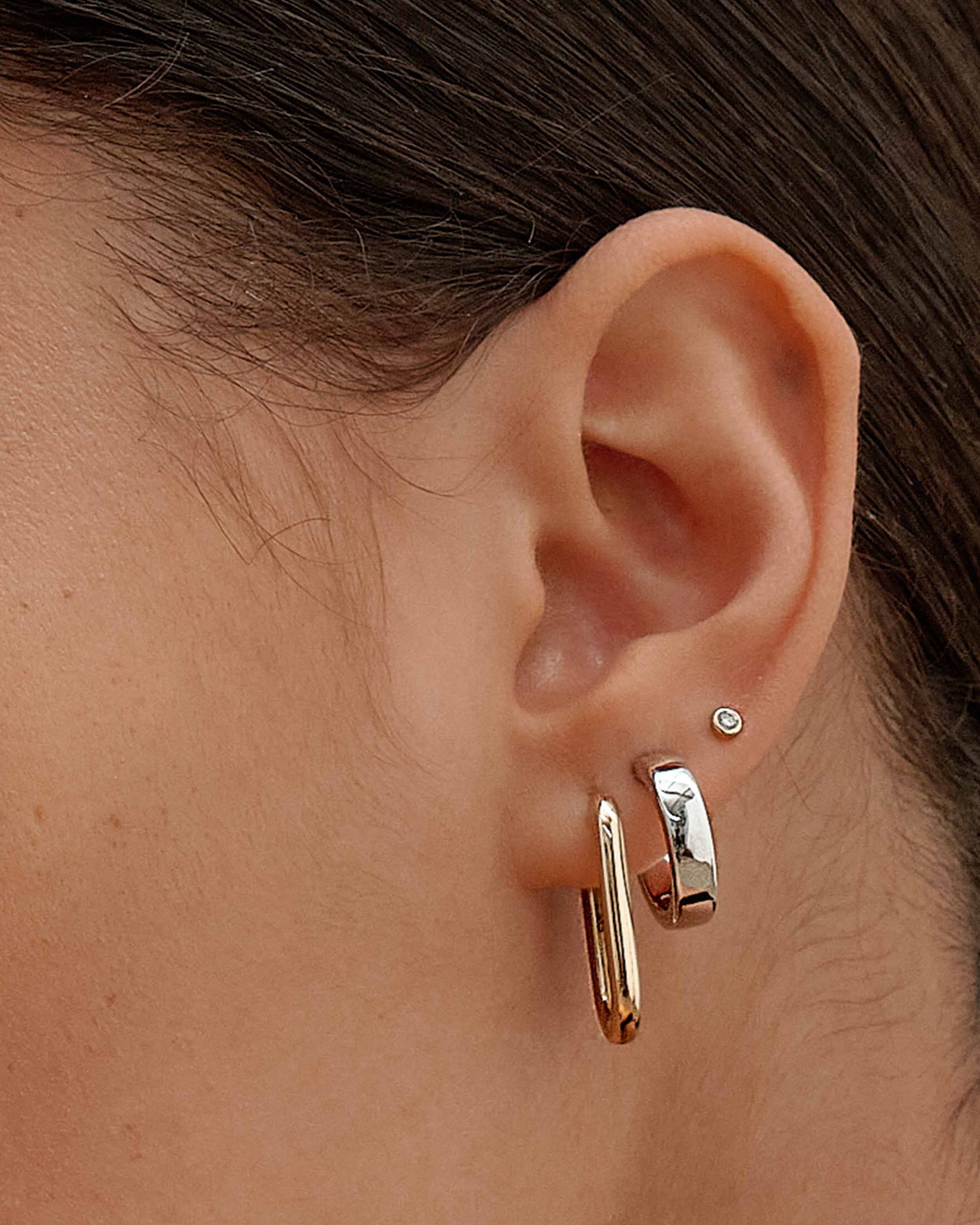 Small Everyday Hoops - Silver – EDGE of EMBER