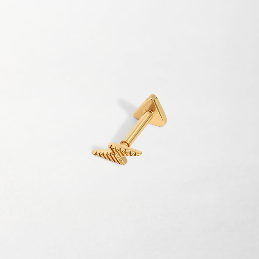 Lightning Bolt Piercing Earring – EDGE of EMBER