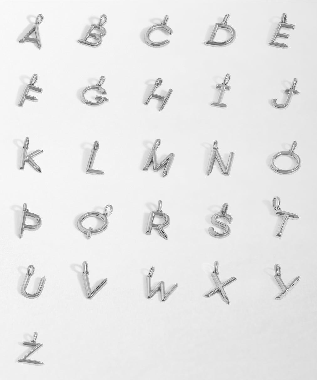 Double Initial Necklace | Recycled Sterling Silver – EDGE of EMBER