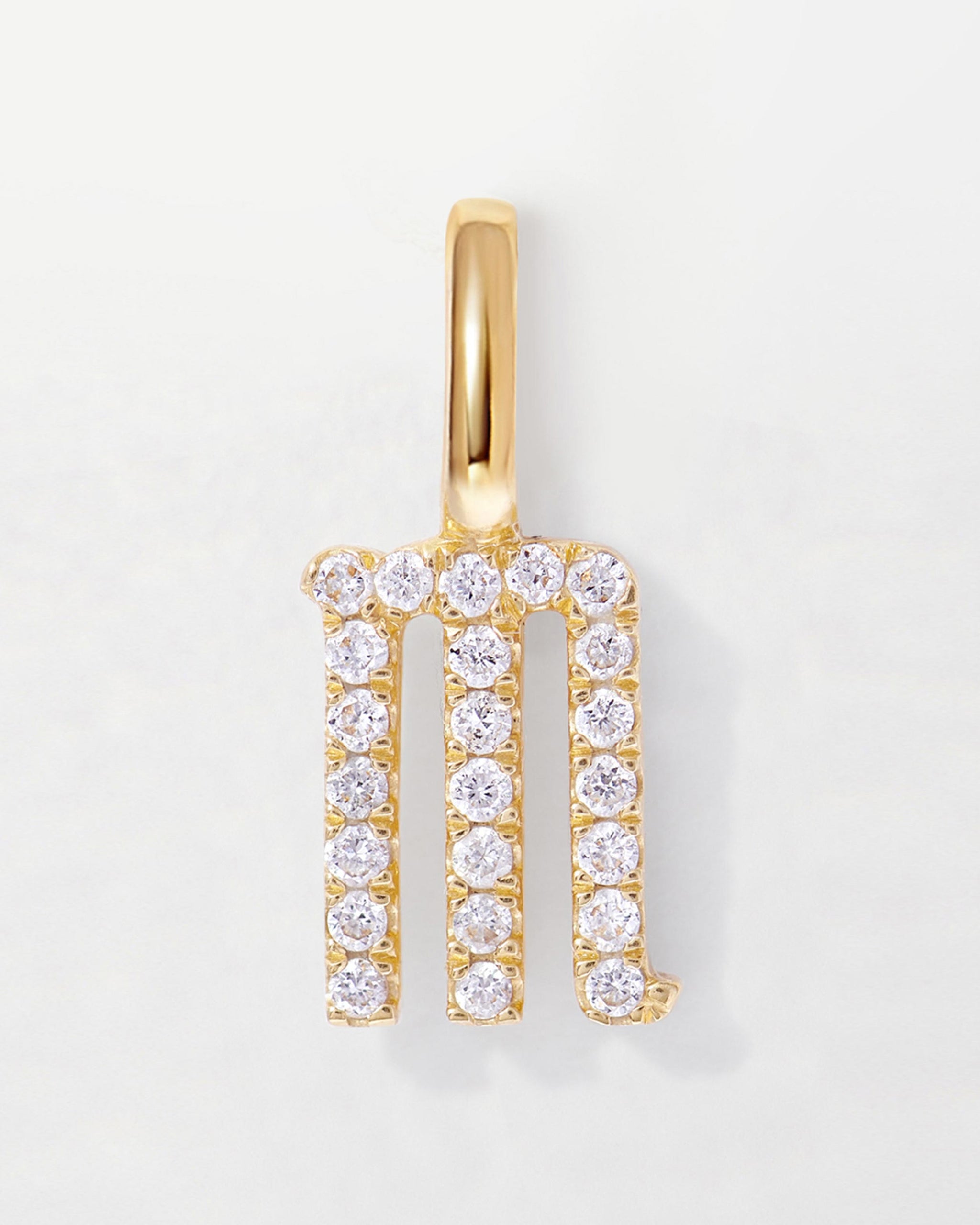 Diamond Initial Pendant – EDGE of EMBER