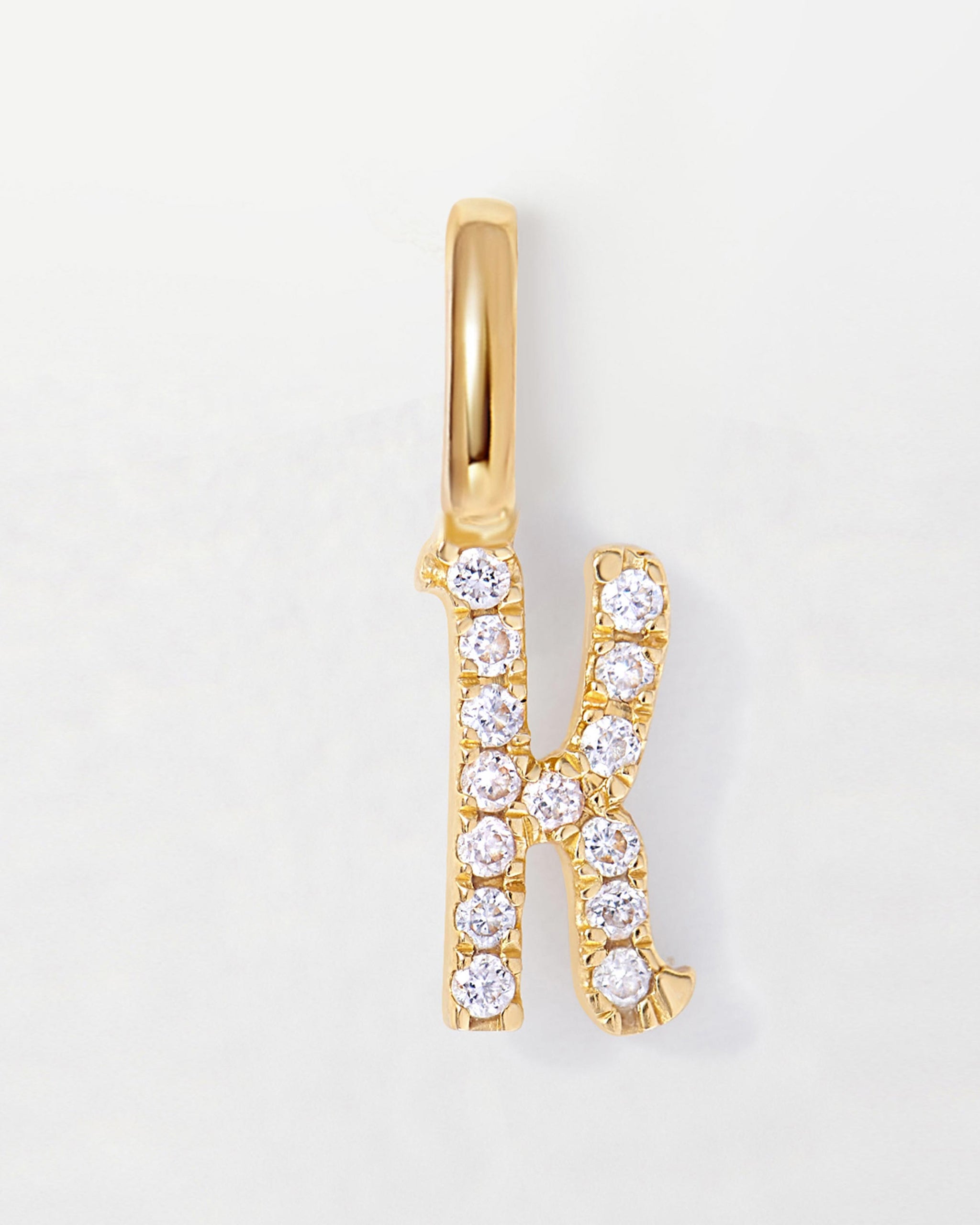 Diamond Initial Pendant – EDGE of EMBER