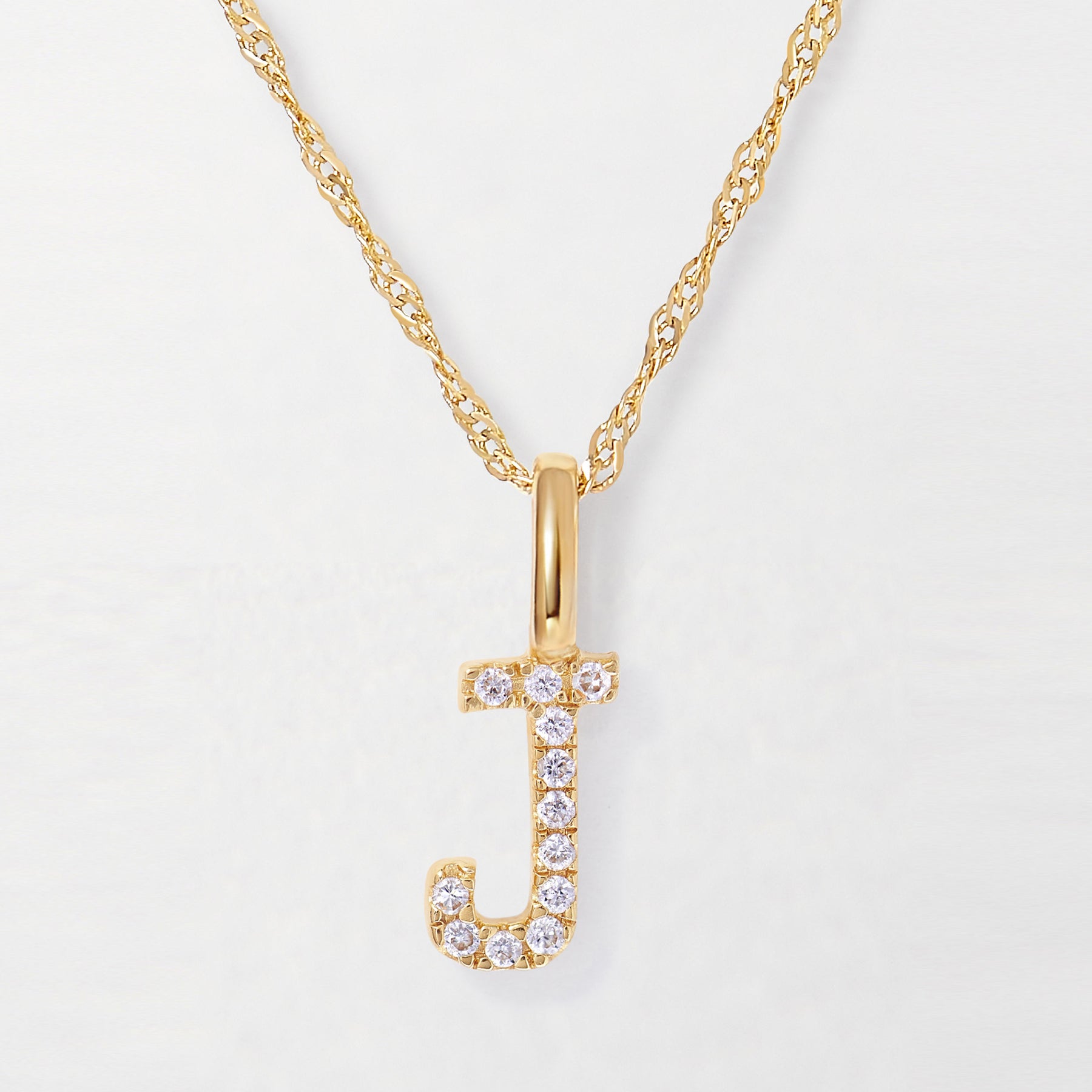 Diamond Initial Necklace – EDGE of EMBER