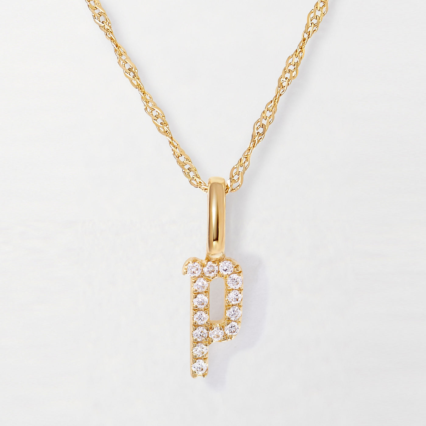 Diamond Initial Necklace – EDGE of EMBER